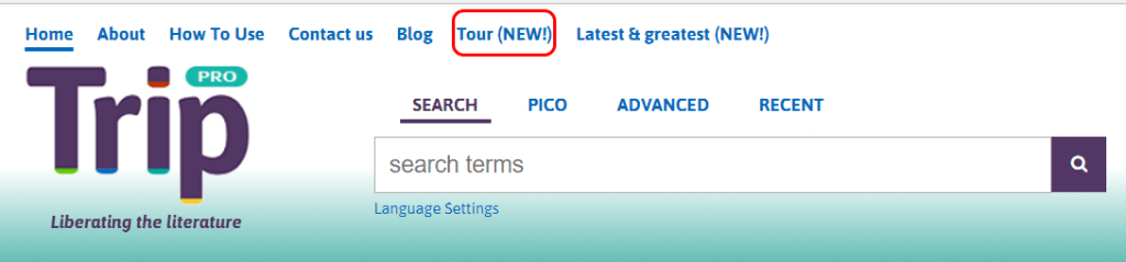 Upgrade to the site – Trip Database Blog