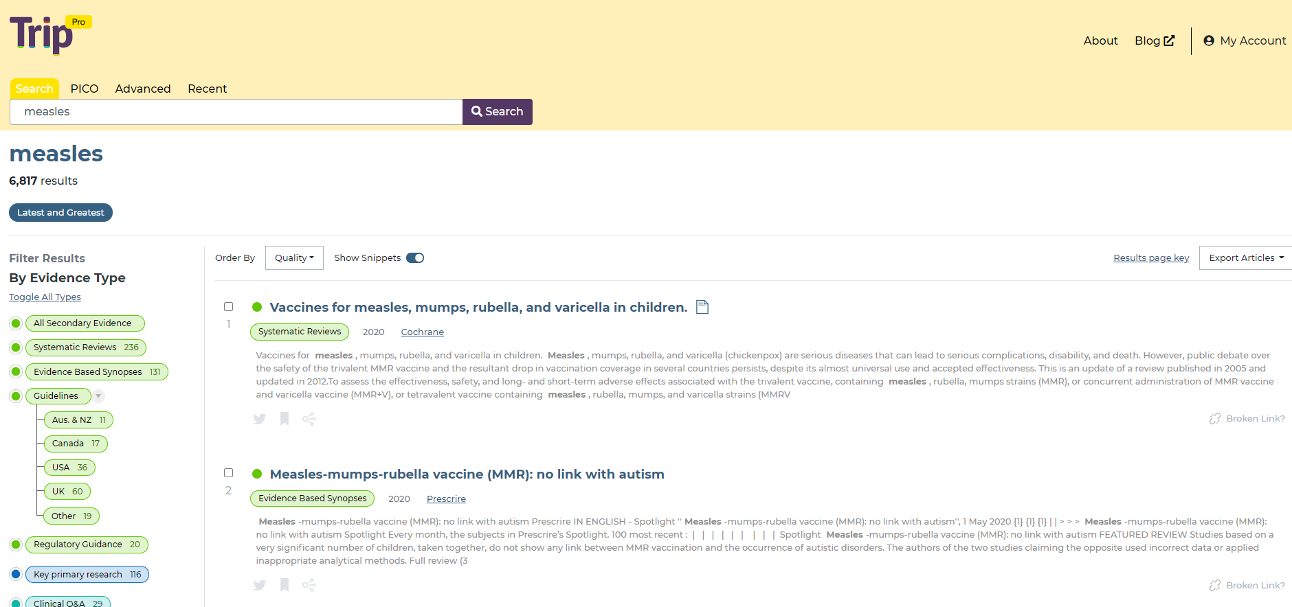 The new site is live – Trip Database Blog