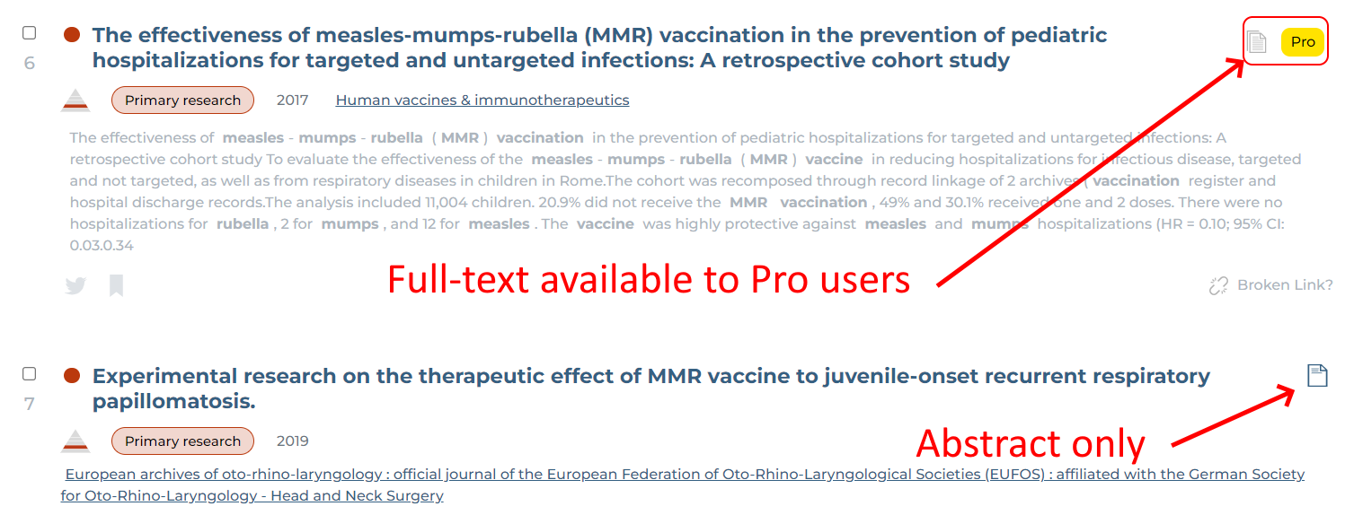 Understanding the full-text icons on Trip – Trip Database Blog
