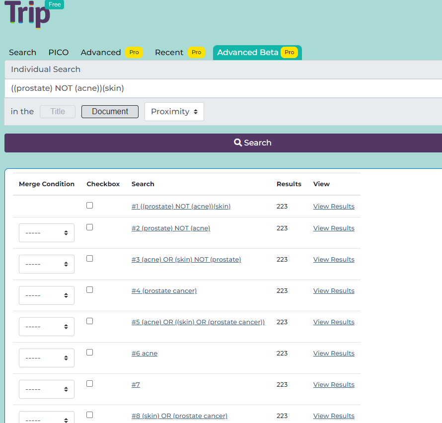 Advanced search overhaul – Trip Database Blog